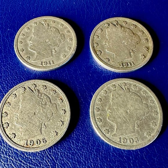 Us Mint | Other | Vintage Liberty Head V Nickels 93 1906 1911 Coin Collection | Poshmark